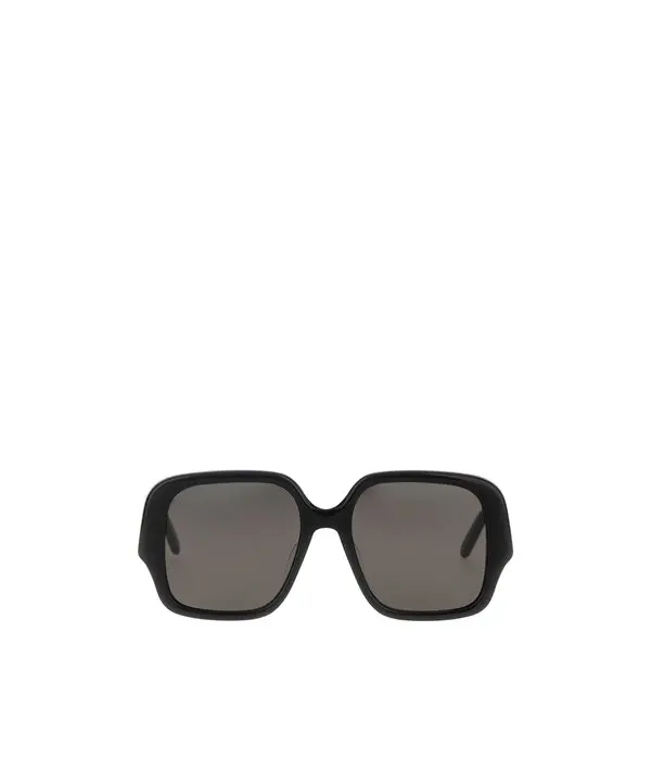 Loewe Square Frame Sunglasses With Temple Logo - Gray