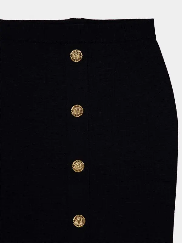 Balmain Button Detailed Pencil Skirt