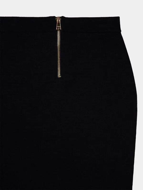 Balmain Button Detailed Pencil Skirt