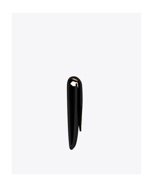 Saint Laurent Cassandre Matelassé Flap Pouch - Black