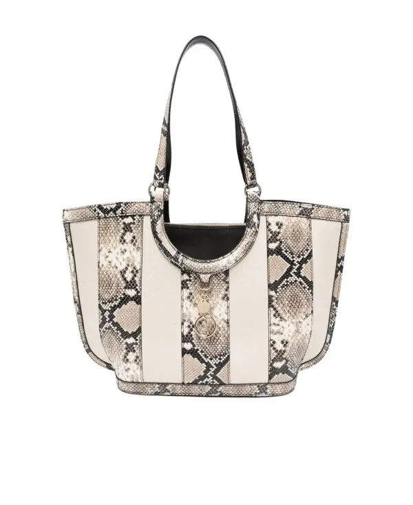 See By Chloé Printed Canvas And Embossed Leather Handbag