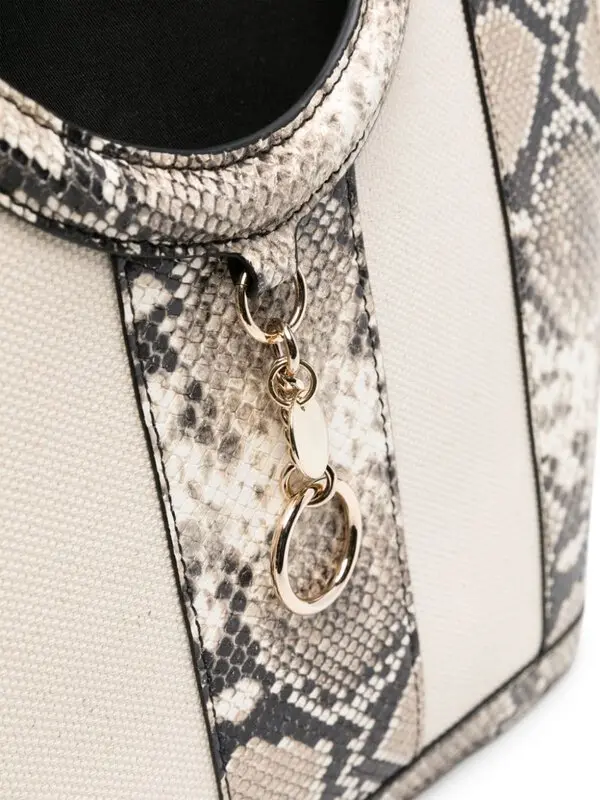 See By Chloé Printed Canvas And Embossed Leather Handbag