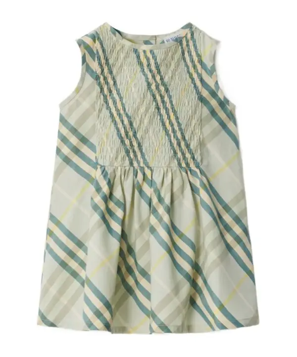 Burberry Checked Cotton Dress