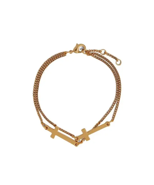 Dsquared2 Double Cross Bracelet - Golden