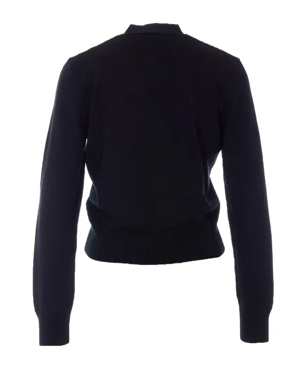 A.p.c. Logo Intarsia V-neck Cardigan