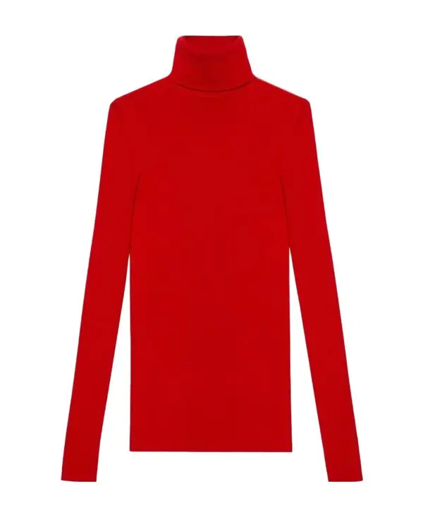 Gucci Logo Embroidered Roll Neck Jumper