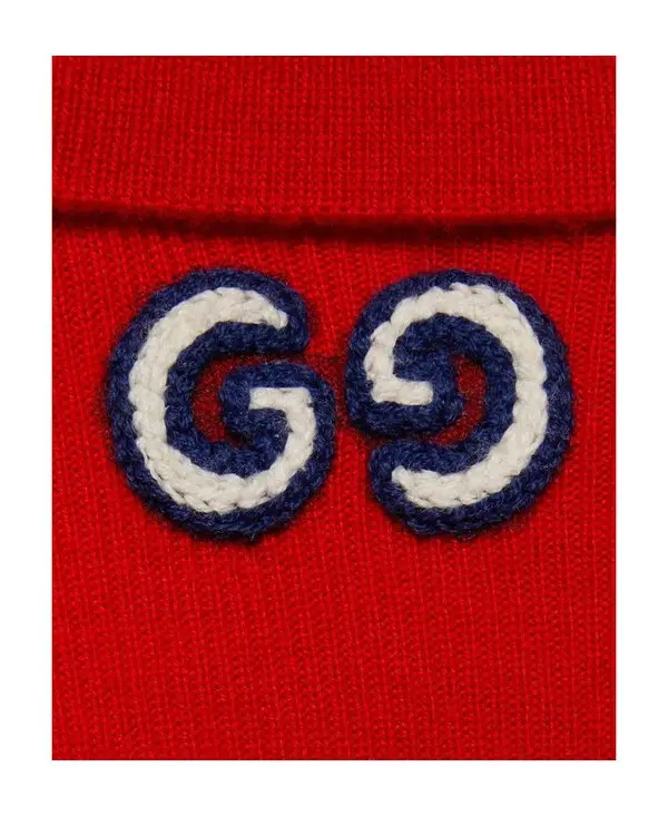 Gucci Logo Embroidered Roll Neck Jumper