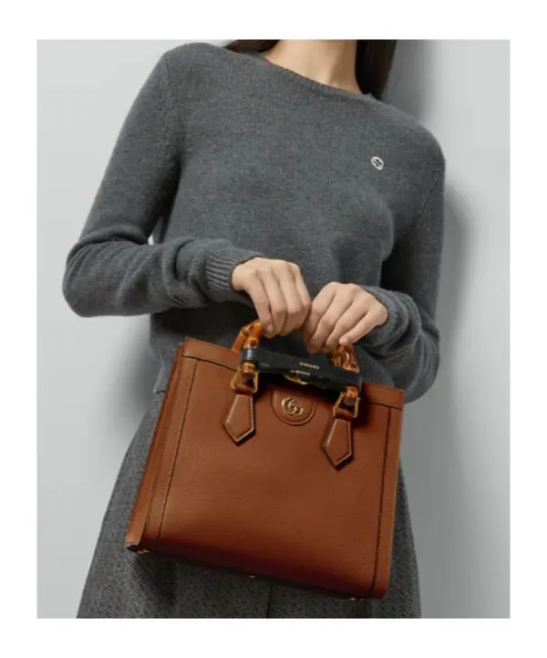 Gucci Diana Small Tote Bag With Bamboo Handles