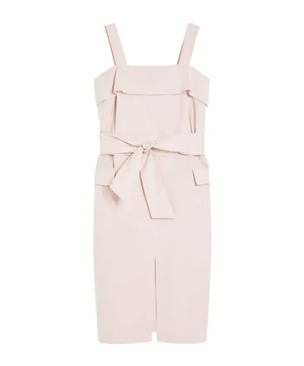 Max Mara Sleeveless Belted Dress