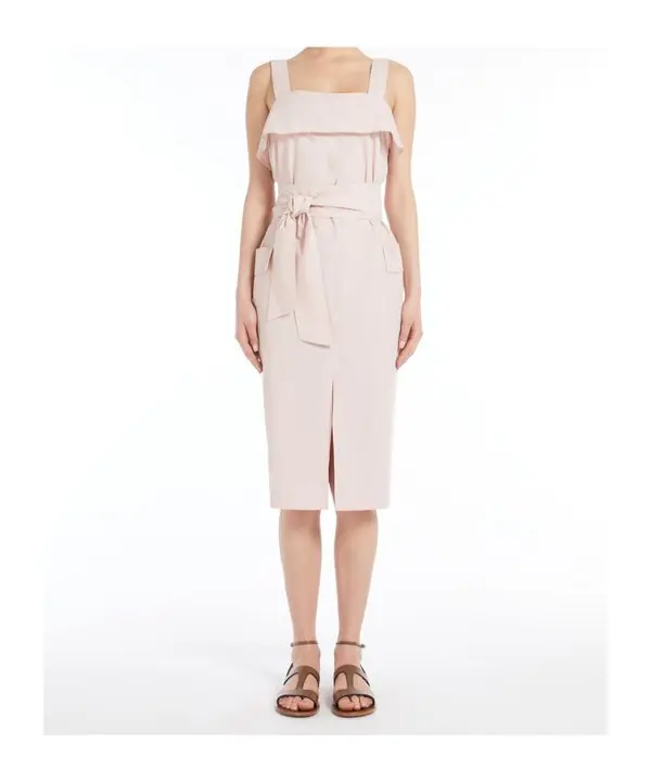 Max Mara Sleeveless Belted Dress