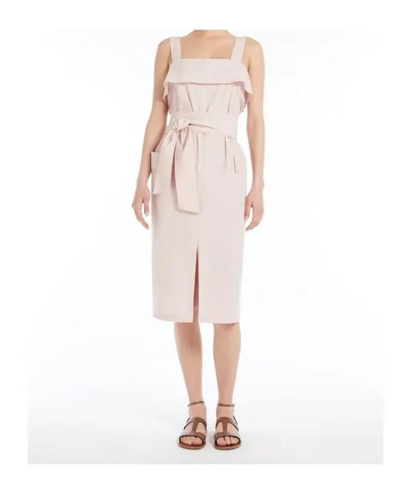 Max Mara Sleeveless Belted Dress