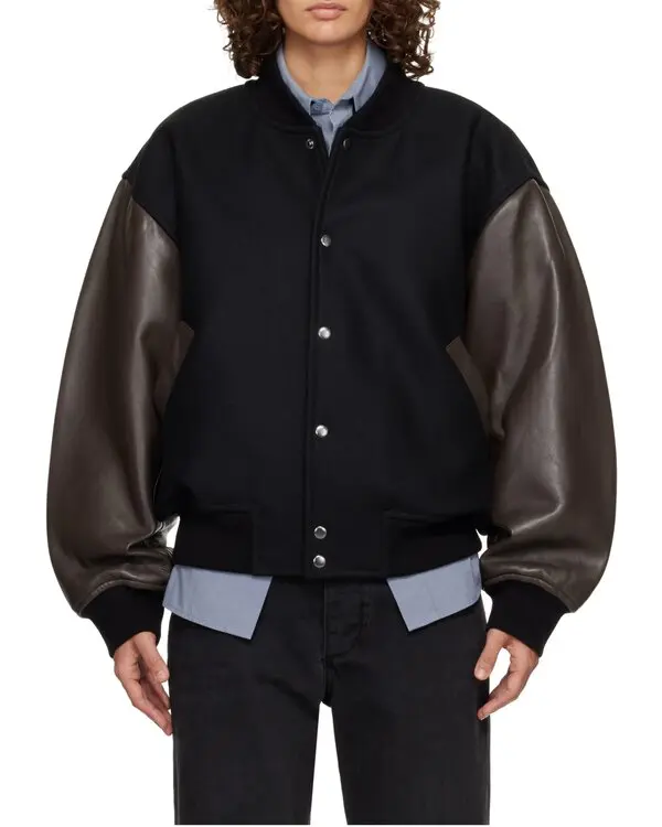 Studio Nicholson Long Sleeve Bomber Jacket