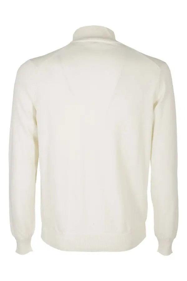 KANGRA Button-up Knit Cardigan - White