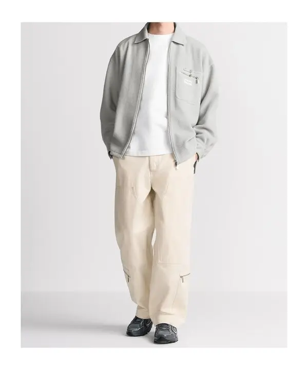 Dior Cd Couture Zipped Overshirt - Grey
