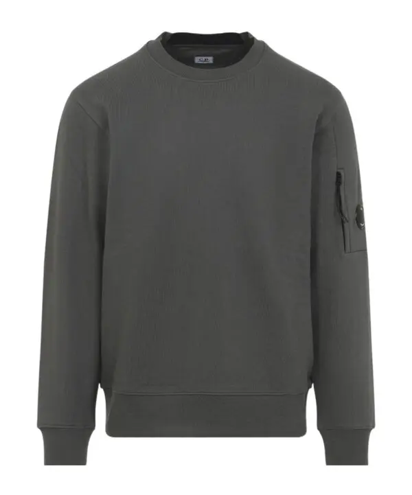 C.P. COMPANY Lens Detailed Crewneck Sweatshirt - Black
