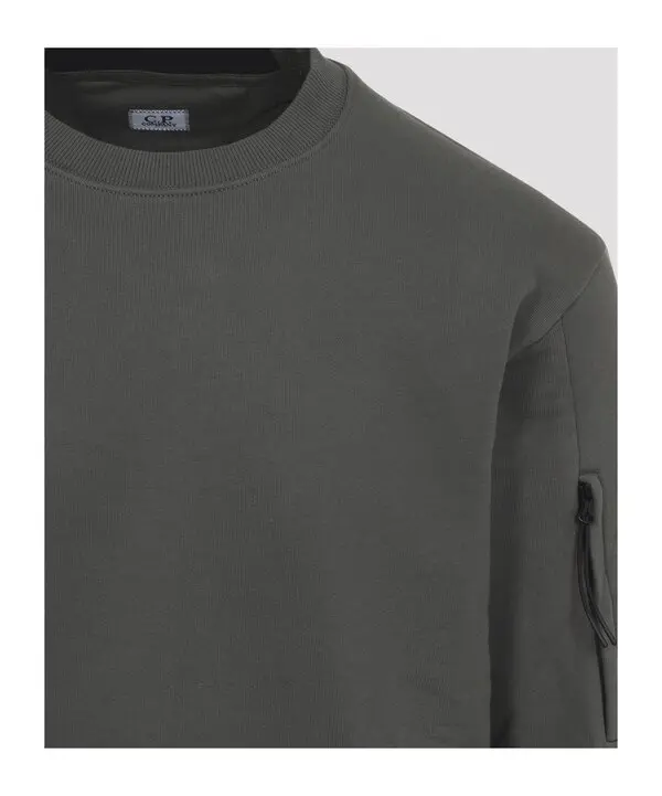 C.P. COMPANY Lens Detailed Crewneck Sweatshirt - Black
