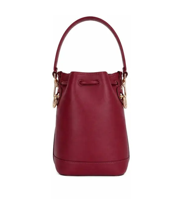 Fendi Mon Tresor Drawstring Mini Bucket Bag - Red