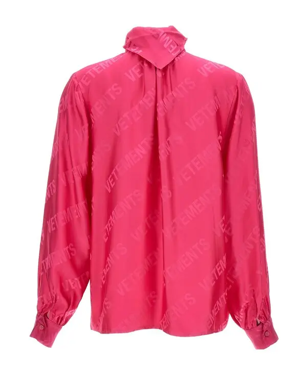 Vetements Long Sleeve Lace-up Shirt