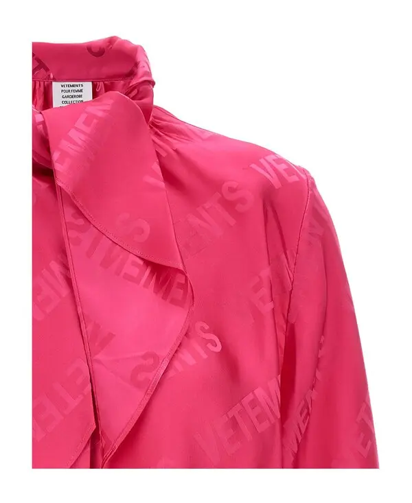 Vetements Long Sleeve Lace-up Shirt