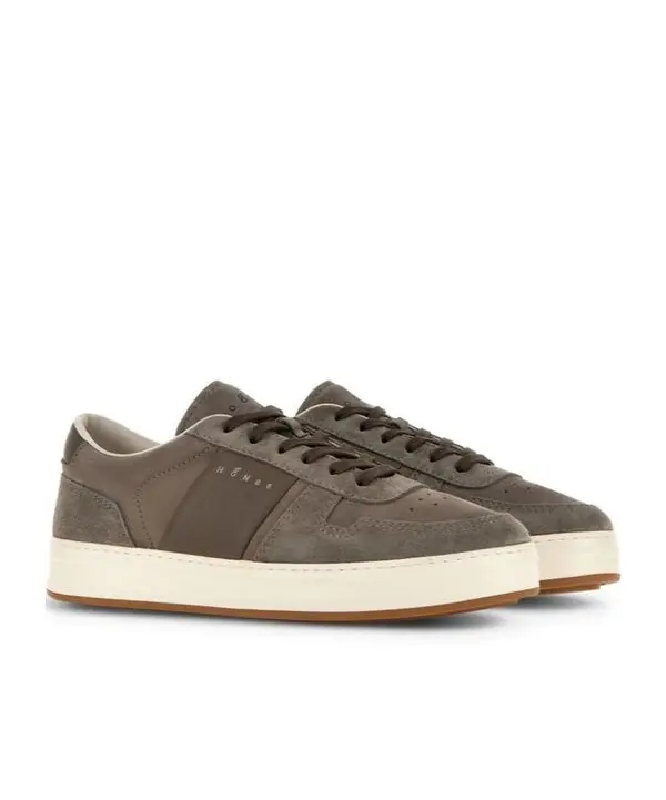 Hogan Lace-up Round Toe Sneakers - Brown