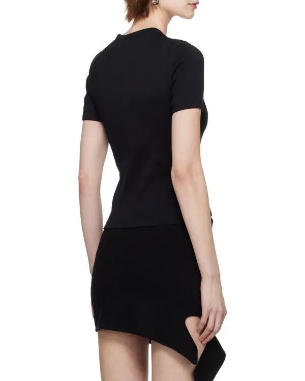 COURREGES Courrèges Heritage Crewneck T-shirt - Black