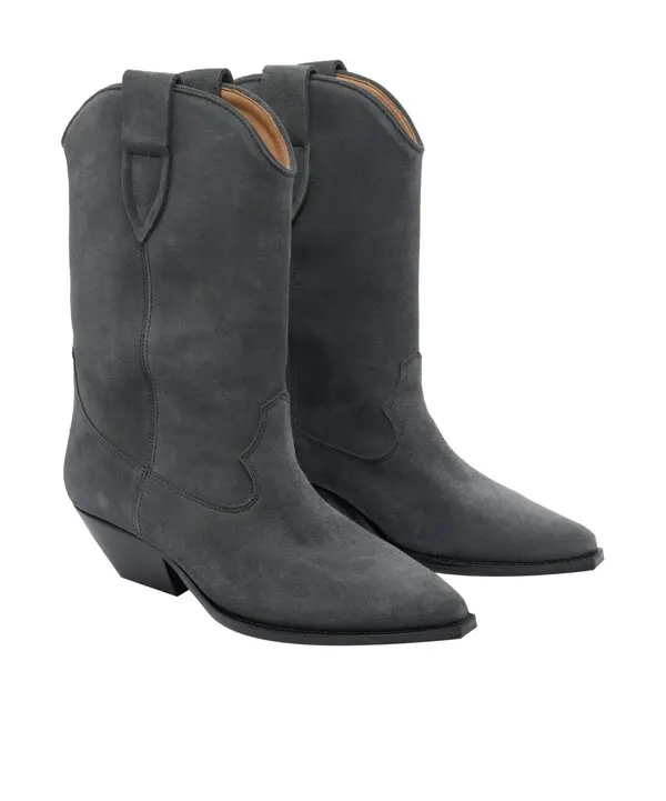 Isabel Marant Étoile Duerto Pointed Toe Cowboy Boots - Gray