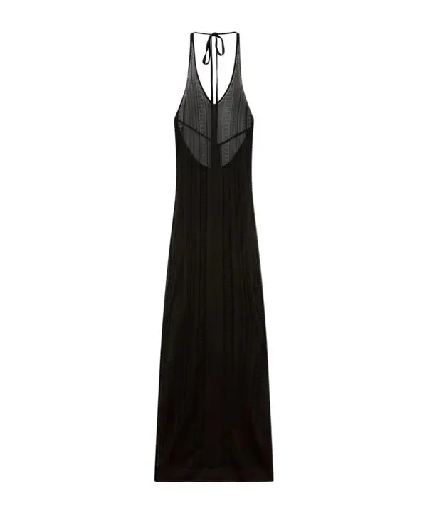 DONDE ESTEBAN Knitted Maxi Dress - Black