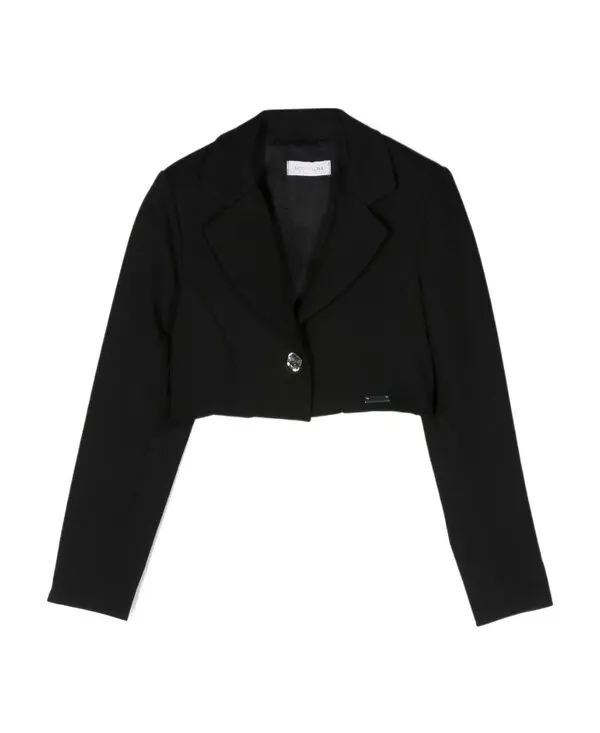 Monnalisa Single-breasted Cropped Blazer