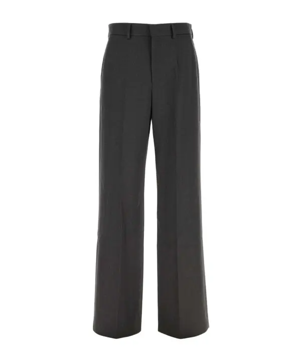 Valentino Garavani Pleat Detailed Wide Leg Pants - Black