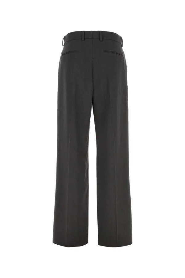 Valentino Garavani Pleat Detailed Wide Leg Pants - Black