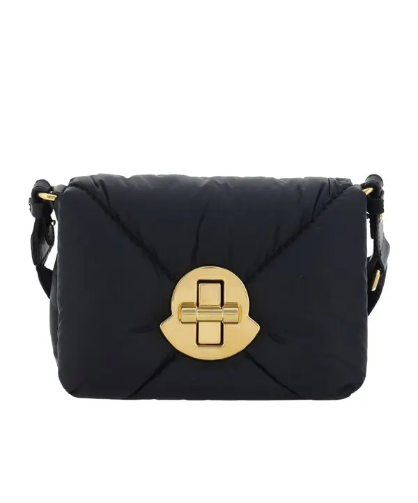 Moncler Padded Quilted Crossbody Bag With Metal Buckle