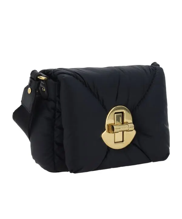 Moncler Padded Quilted Crossbody Bag With Metal Buckle