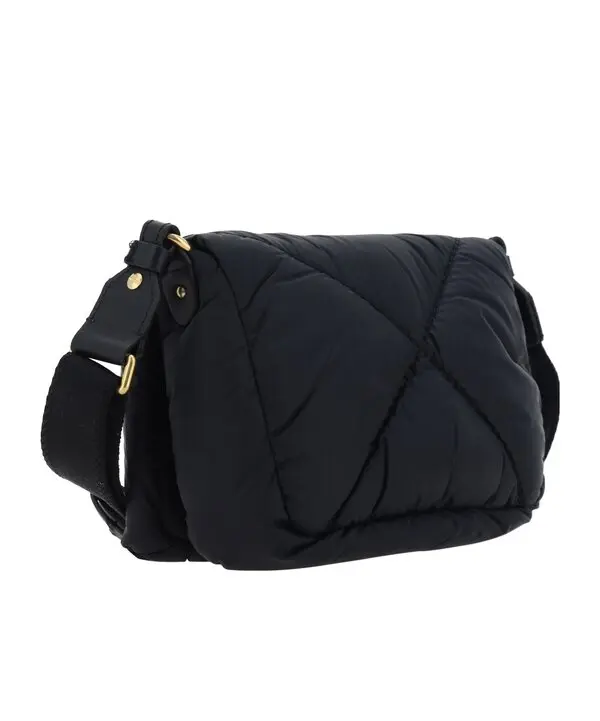 Moncler Padded Quilted Crossbody Bag With Metal Buckle
