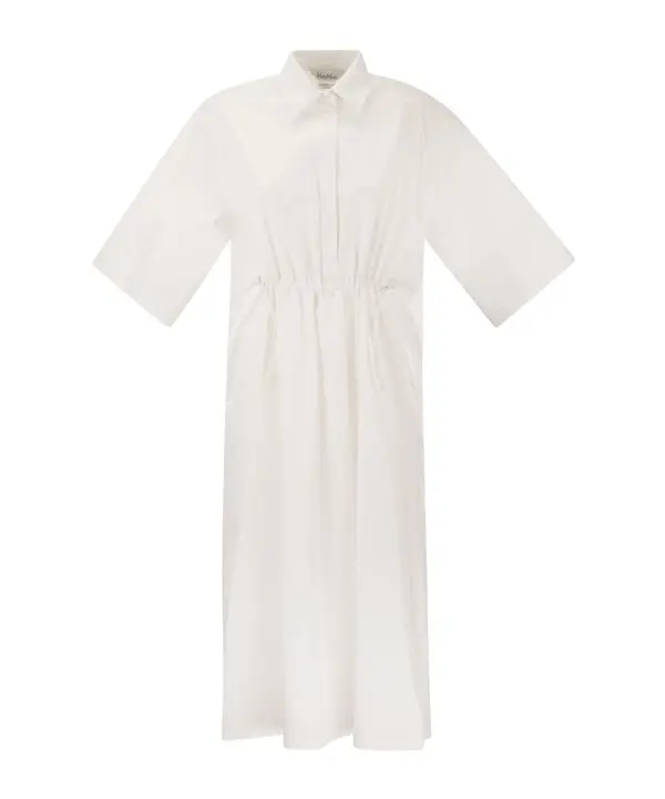 Max Mara Gathered Drawstring Dress
