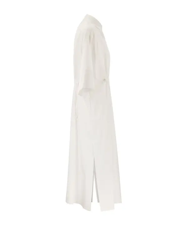 Max Mara Gathered Drawstring Dress