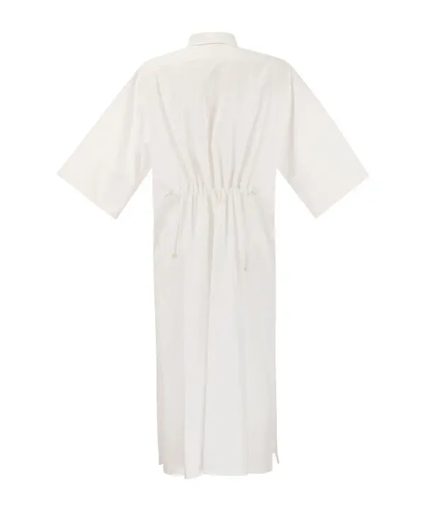 Max Mara Gathered Drawstring Dress