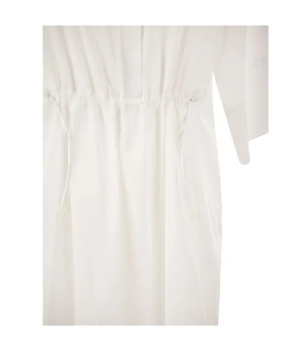 Max Mara Gathered Drawstring Dress