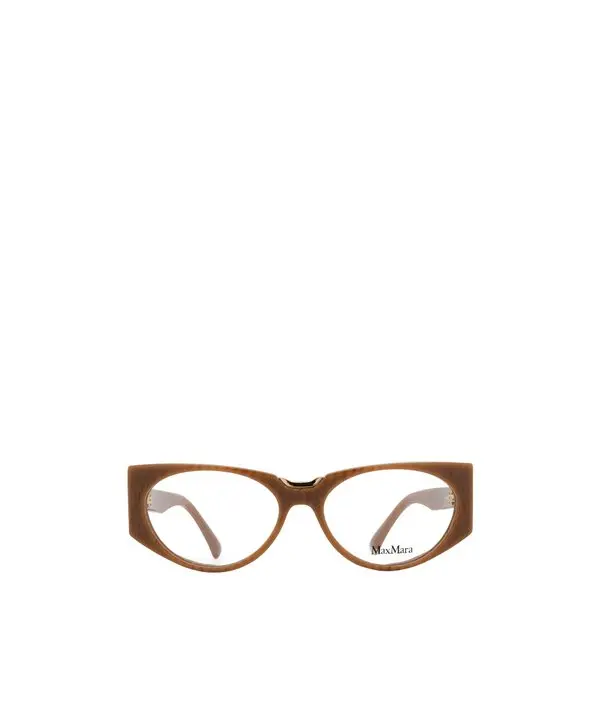 Max Mara Oval Frame Glasses - Brown