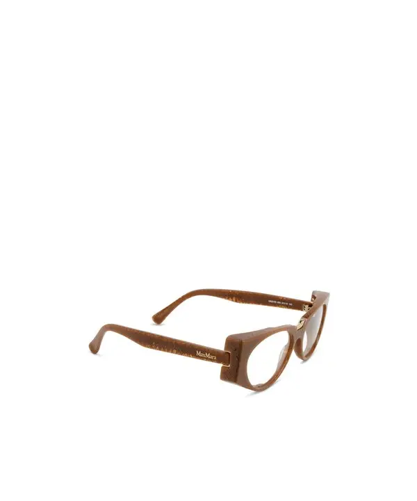 Max Mara Oval Frame Eyeglasses - Brown