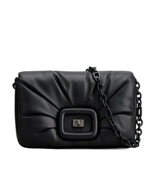 ROGER VIVIER Viv' Choc Shoulder Bag - Black