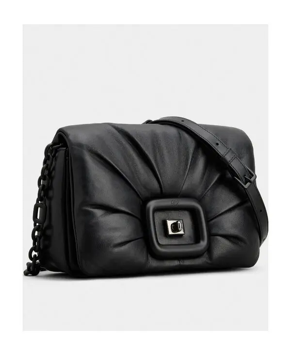 ROGER VIVIER Viv' Choc Shoulder Bag - Black