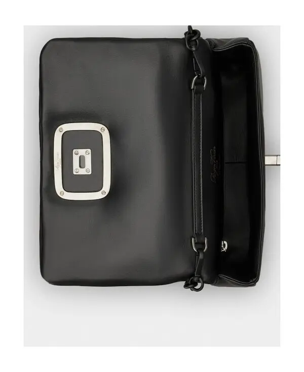 ROGER VIVIER Viv' Choc Shoulder Bag - Black