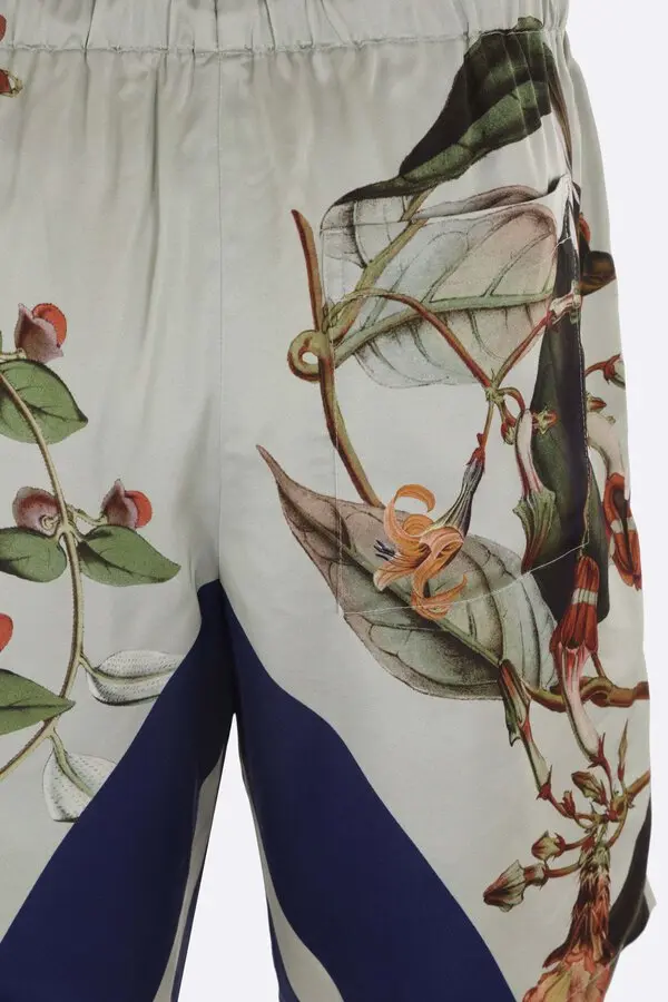 Dries Van Noten Graphic Printed Drawstring Shorts