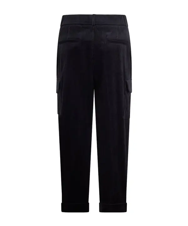 Peserico Cropped Cargo Pants - Black