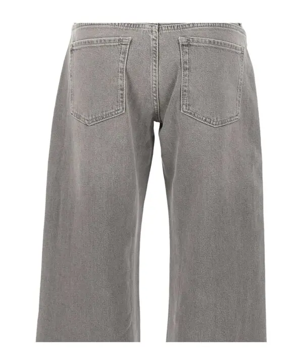 7 For All Mankind Low-rise Straight Leg Jeans - Grey