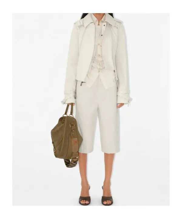 Burberry Belted Waist Zipped Trench Coat