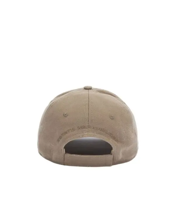 Attico Embroidered Baseball Cap - Brown