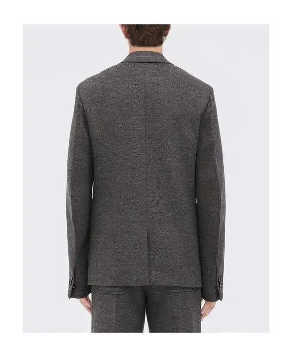 Bottega Veneta Logo Woolen Flannel Coat