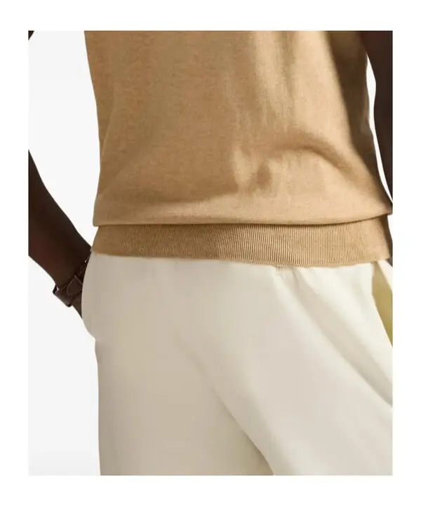 Polo Ralph Lauren Embroidered Crew-neck Short-sleeve T-shirt - Beige