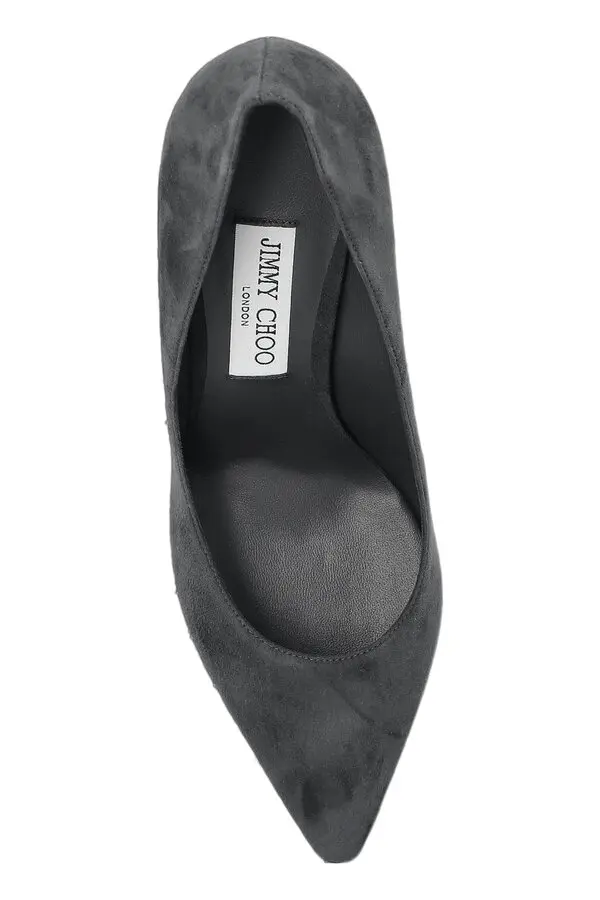 JIMMY CHOO Romy Pointed-toe Pumps - Grey